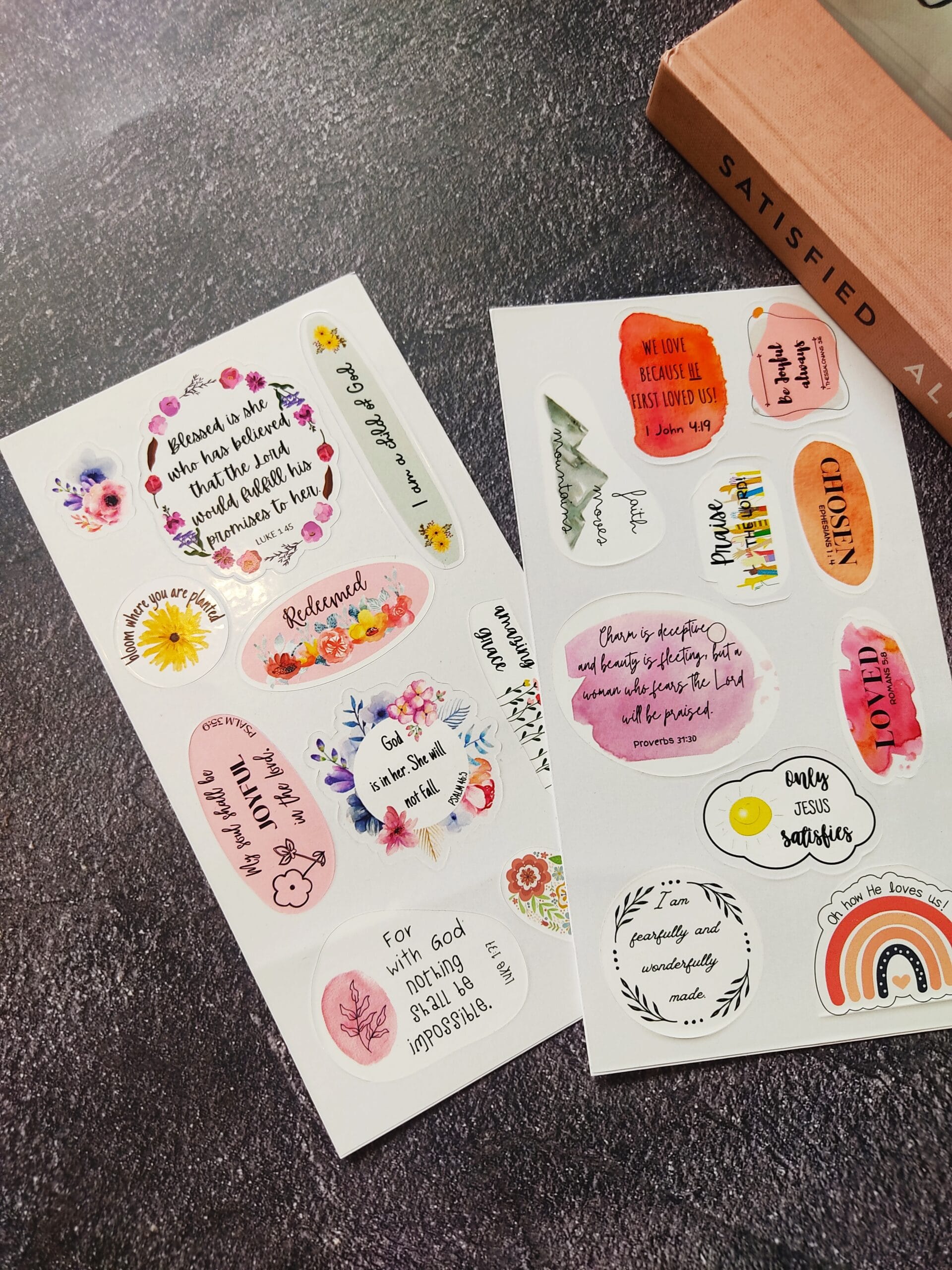 Faith Stickers - Bored and Busy Mama