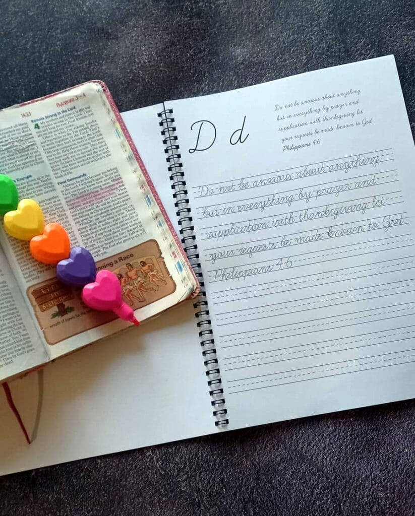 Cursive Handwriting Practice Workbook: ABC Scripture Memory - Bored and ...